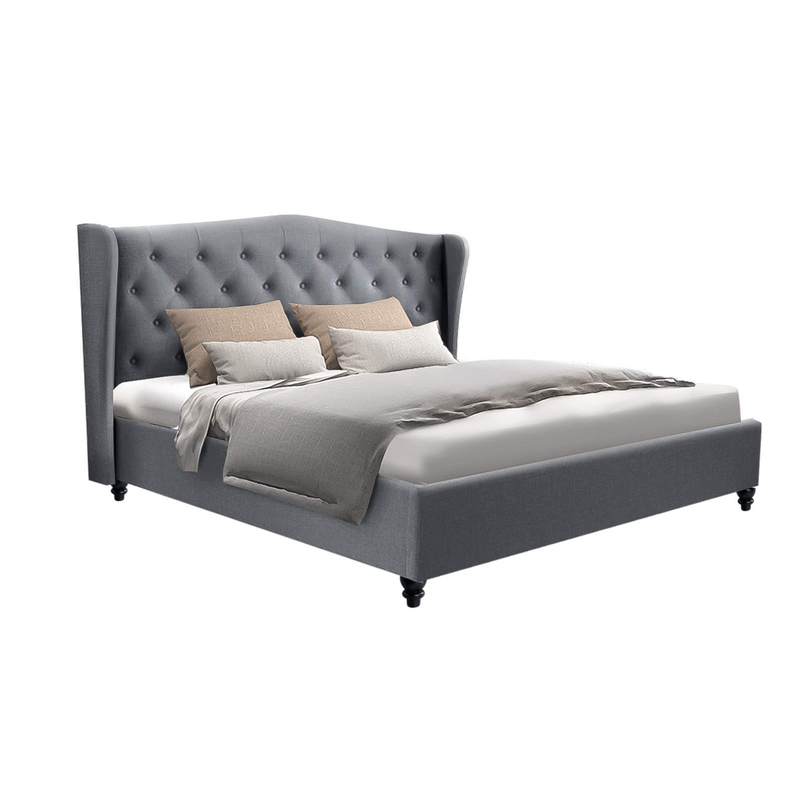 Pier Bed Frame Queen Size - Grey – Napoleon Bay